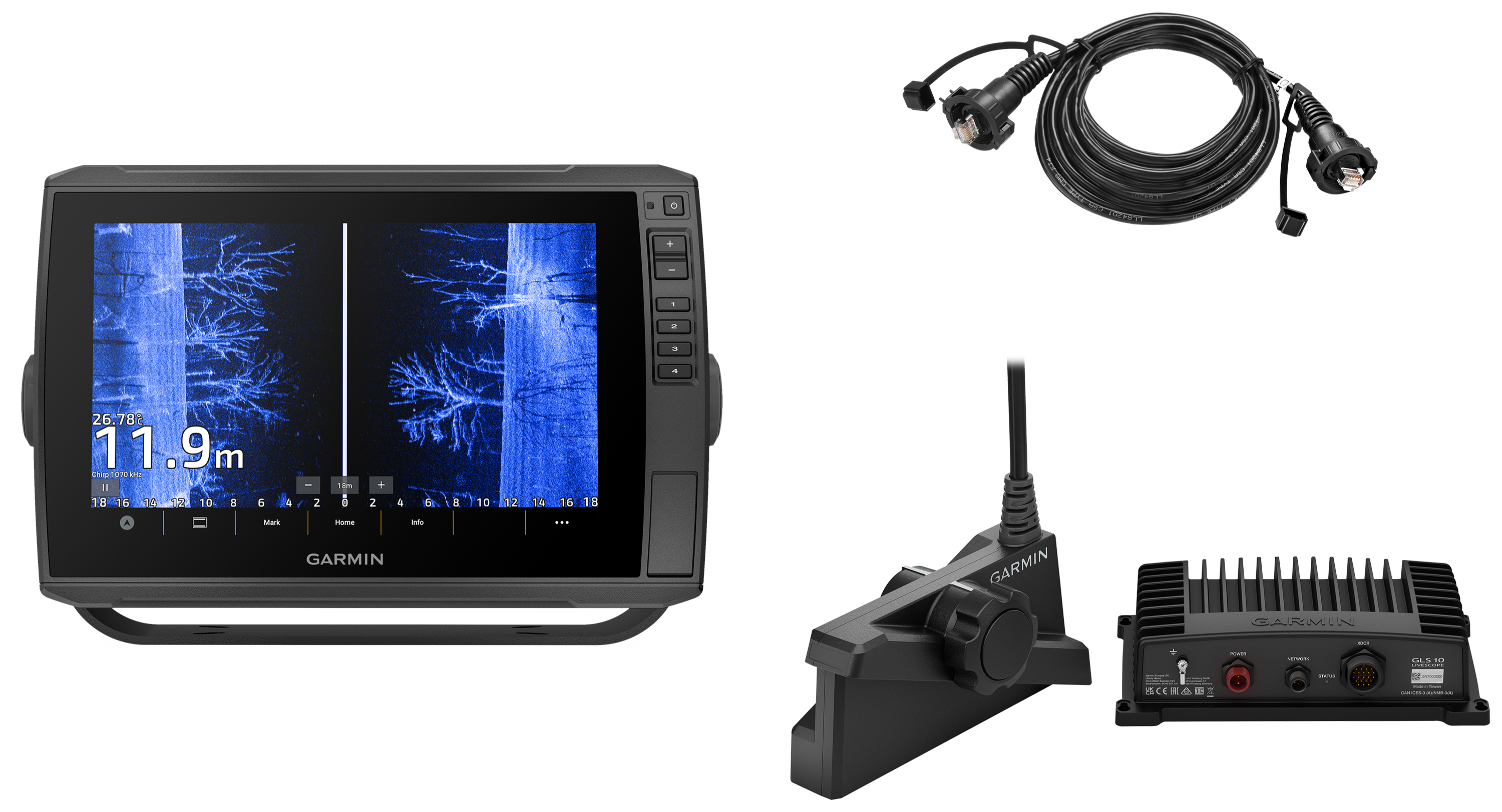 Garmin® ECHOMAP™ Ultra 2 10" Chartplotter with LiveScope™ Plus System ...